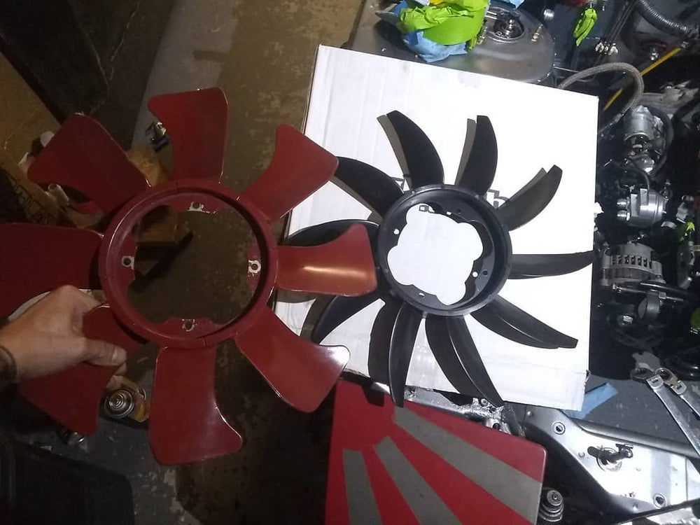 SR20/KA24 High Performance Engine fan - 60% more air flow