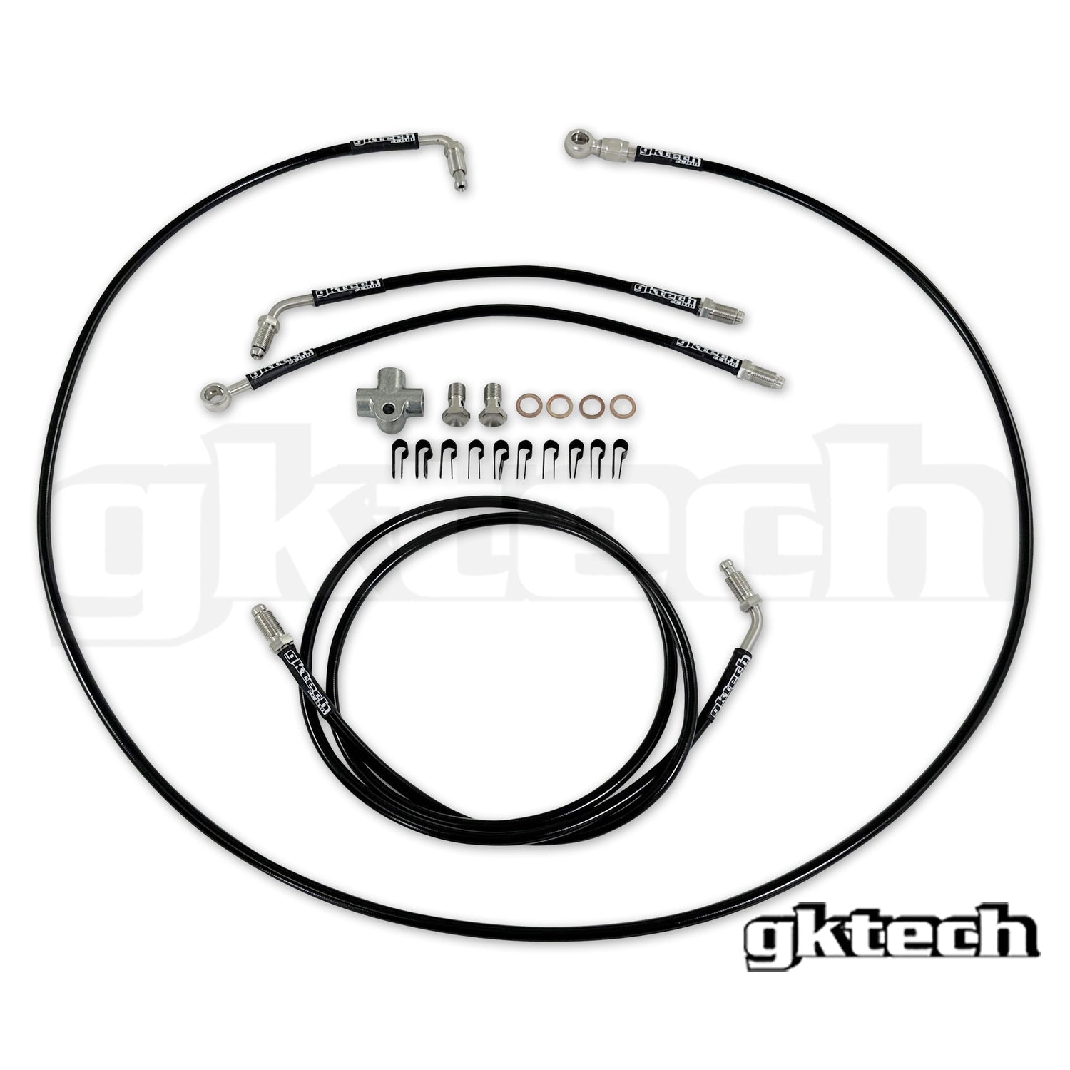 Stainless steel braided teflon lined ABS Delete kit