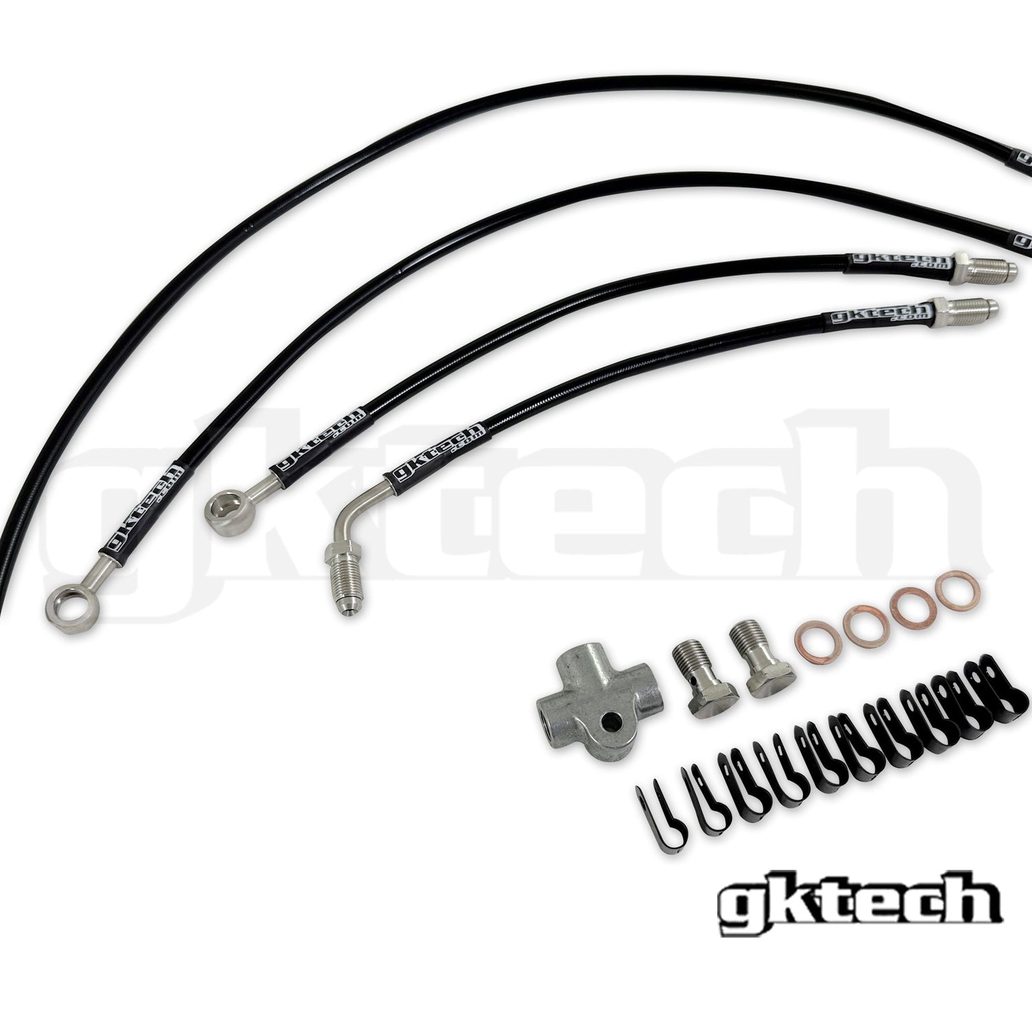 Stainless steel braided teflon lined ABS Delete kit