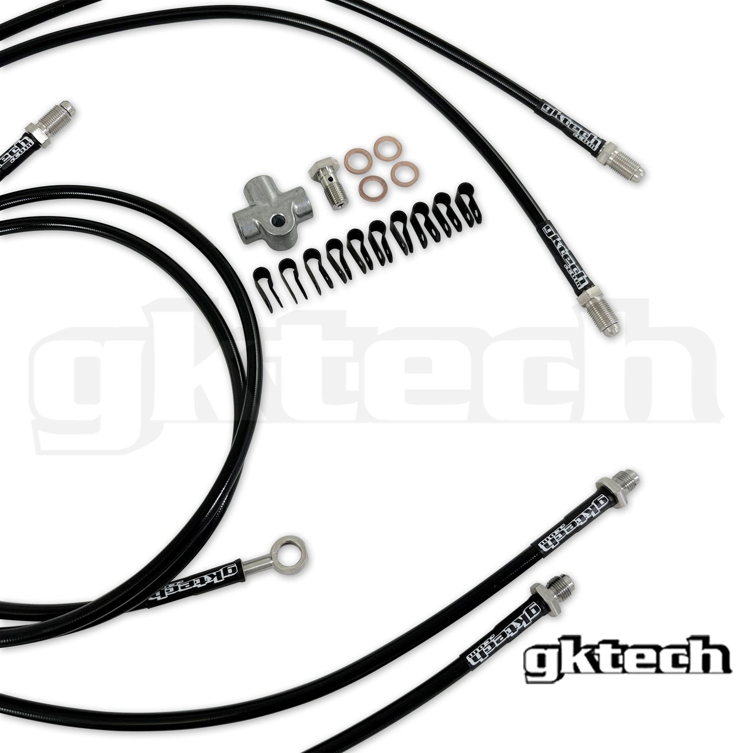 Z33 350z/Z34 370z/G35/G37 SS braided hydraulic e-brake line kit